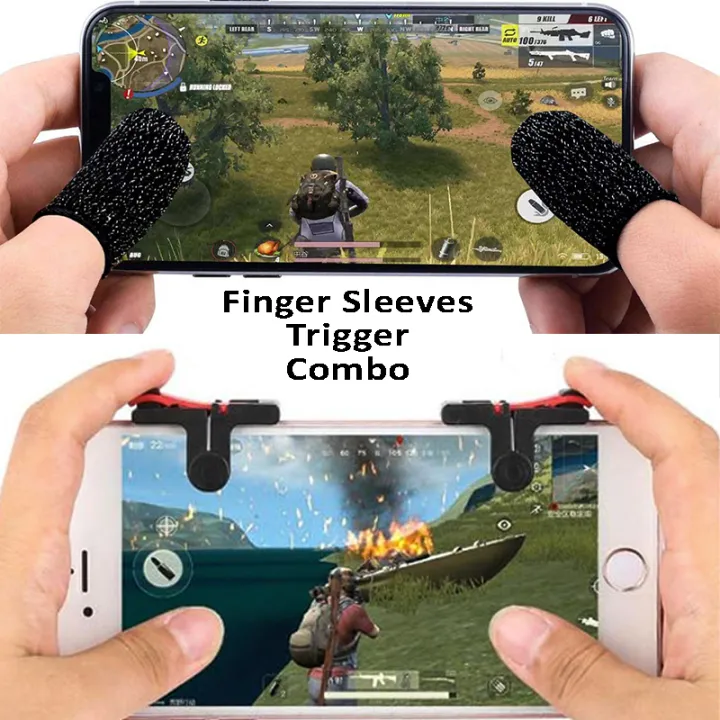 Pubg Finger Sleeves Free Fire Trigger Shooter 2 in 1 Combo | Daraz.com.np