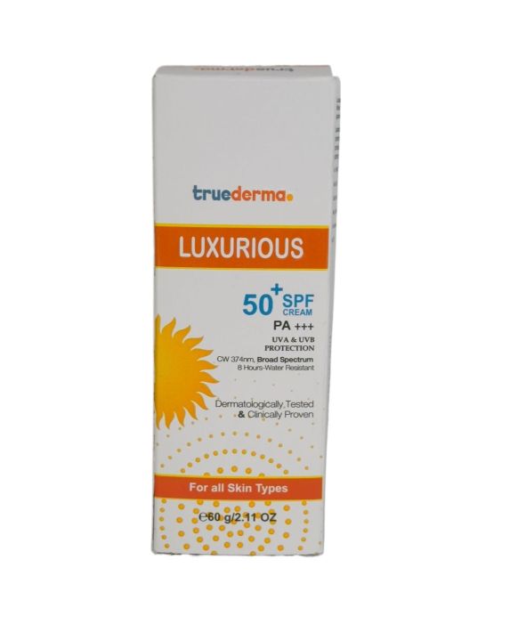 Luxurious SPF 50 Sunscreen Cream 60Gm True Derma | Daraz.com.np