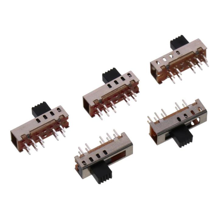 5pcs Miniature SS-24E01 Micro Slide Switch 10P 2P4T 5mm Toggle Toggle ...