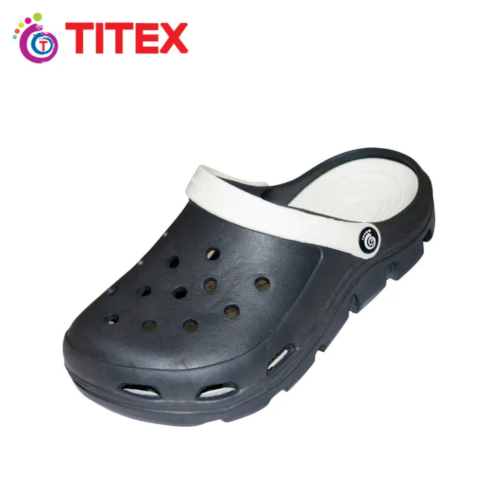 Titex Crocs Style Simple Fashionable Unisex Sliders- Double Cross ...