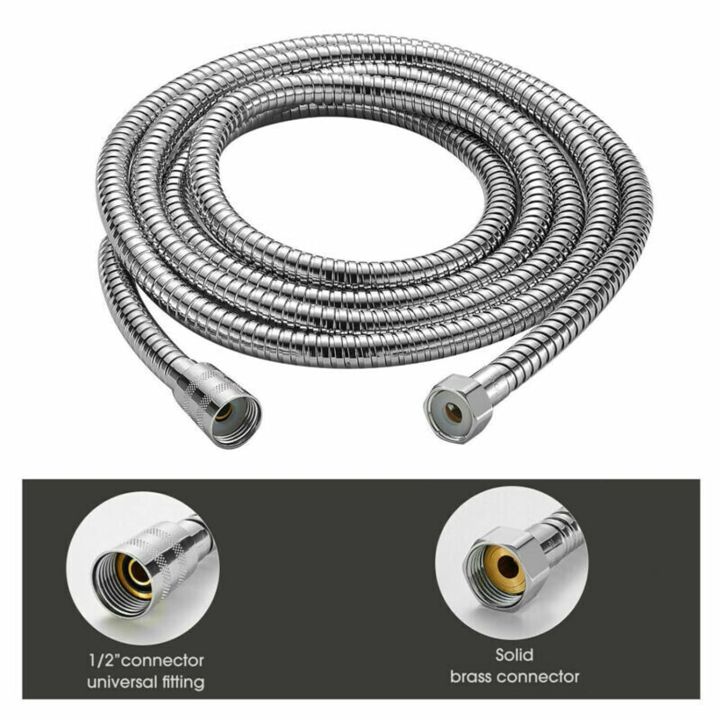 1M, 1.5M And 2M Shower Hose, Stainless Steel Handheld Shower Head Pipe ...
