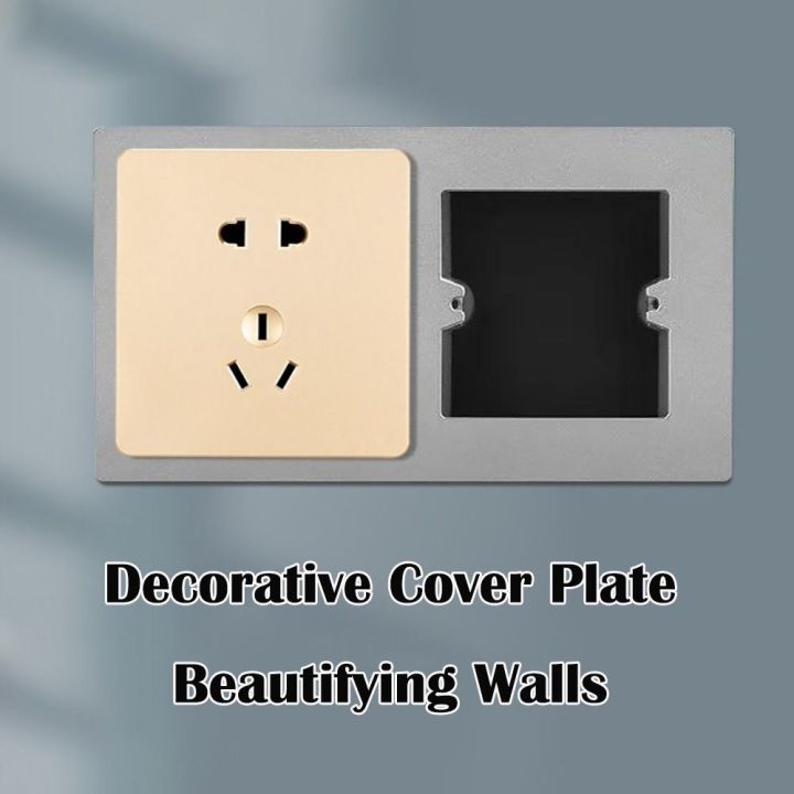 New Plastic Switch Socket Panel Universal Wall Panels Bottom Box Opening Electrical | Daraz.com.np