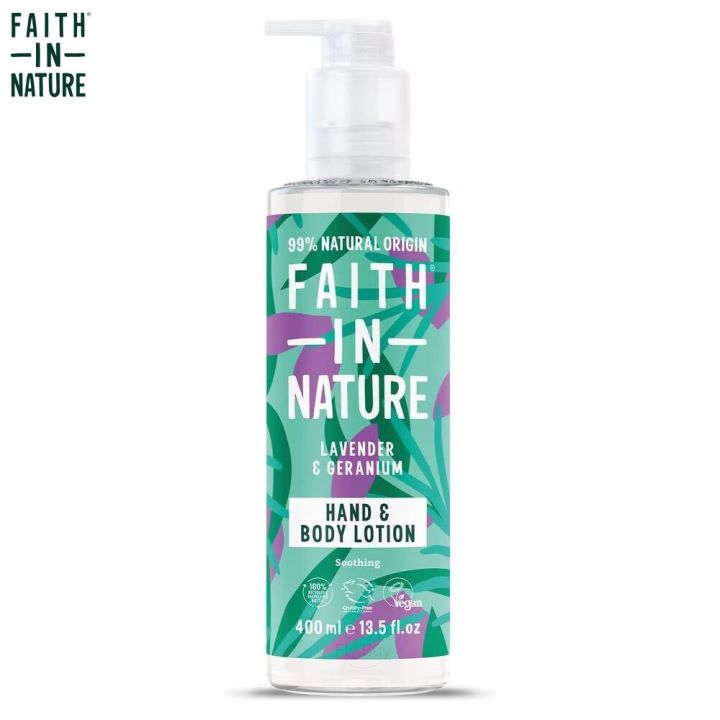 Faith in Nature Lavender and Geranium Hand and Body Lotion 400ml ...