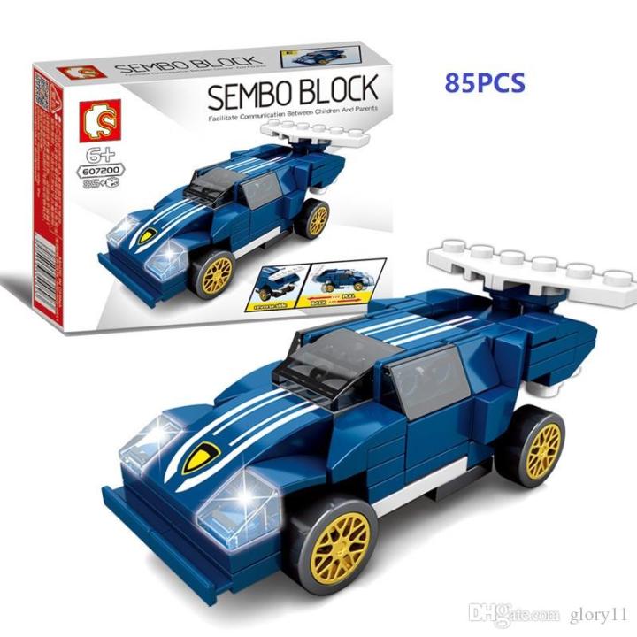 Sembo Block - Pull Back Car - 85+Pieces - Building Blocks Set - Dark ...