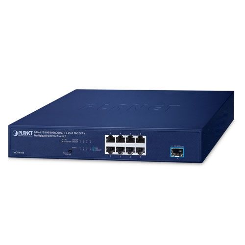 8-Port 1000Mbps + 1-Port 10G Ethernet Switch Planet Networks MGS-910X ...
