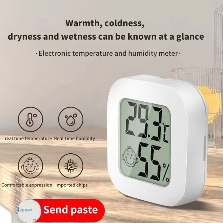 LCD Digital Thermometer Hygrometer Indoor Room Electronic Temperature ...