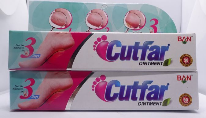 Cutfar Ointment 2pcs Set For Cracked Heels Rough Skin Chilblain And ...