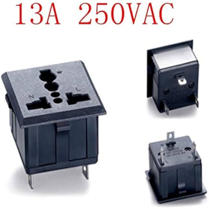 1pcs SS-801-2 UPS Power Outlet IEC INLET AC socket SS-801-2 IEC INLET ...