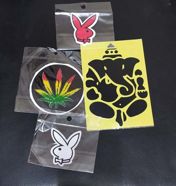 Combo Of 4 Pieces Stickers For Laptop, Mobile, Bike And Helmet Sticker ...