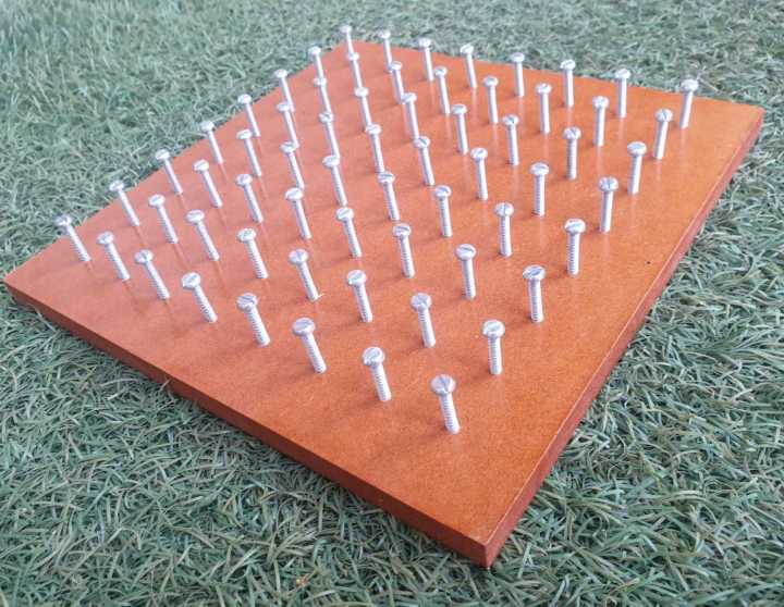 Geoboard Wooden With Nail Poles For Geometric Shape practice By Mitrata ...