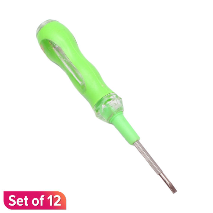 Green Tester Screwdriver Set of 12 | Daraz.com.np