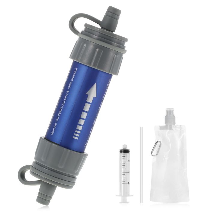 Outdoor Water Filtration System Water Filter with Drinking Pouch ...