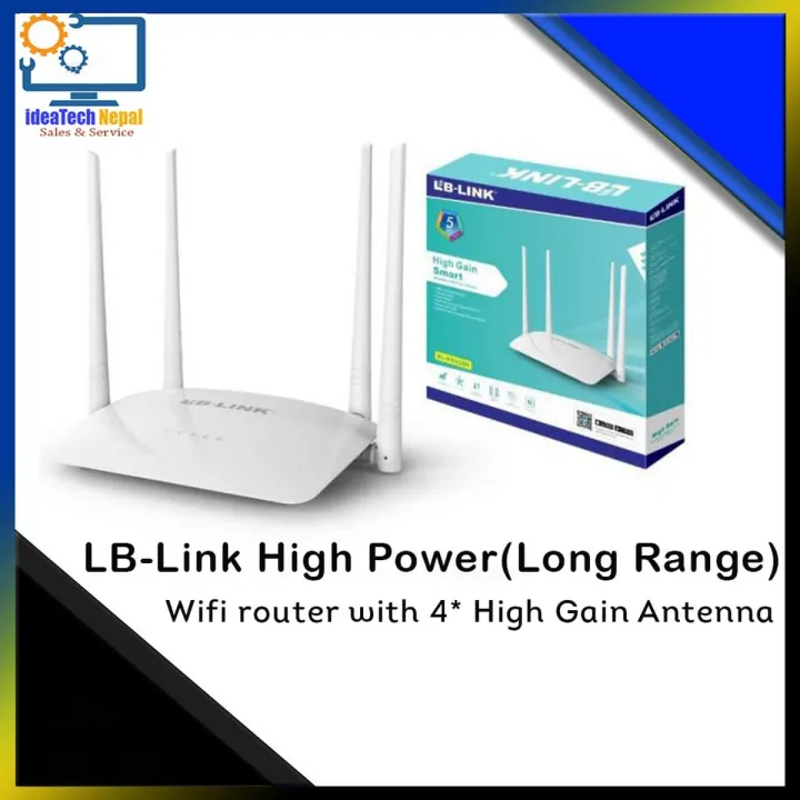 LB-LINK 300Mbps High Gain Smart Wireless Router with 4* High Gain 5Dbi ...
