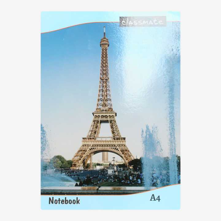 Classmate Eiffel Tower Printed Note Book A4- Copy 294X206MM | Daraz.com.np