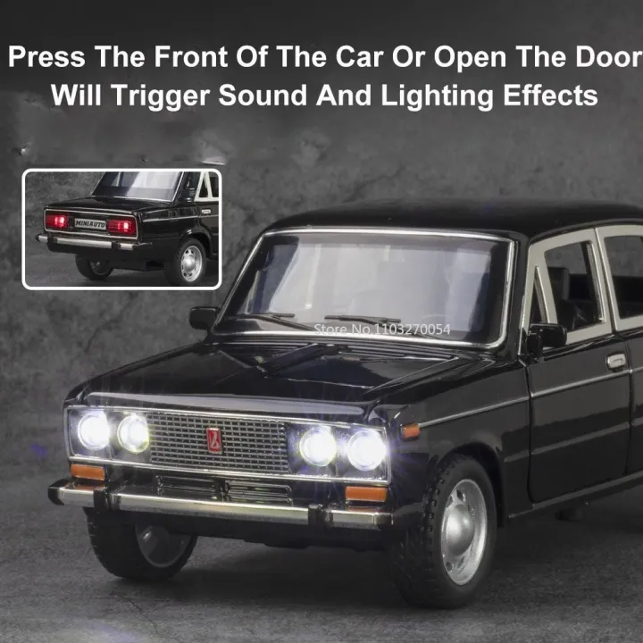 Vylon 1/24 LADA 2106 Diecast Alloy Car Model Toy Metal Body Door Can ...