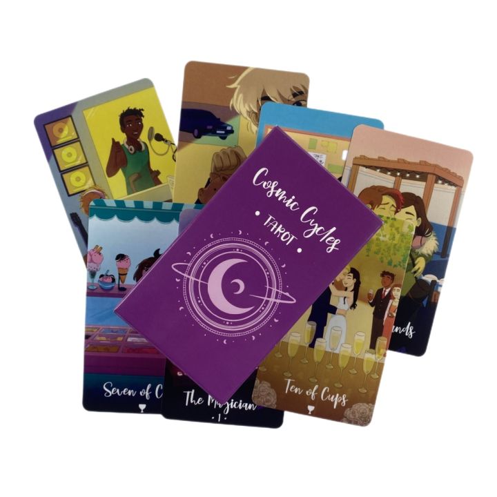 2025 Cosmic Cycles Tarot Cards A 78 Deck Oracle English Visions ...
