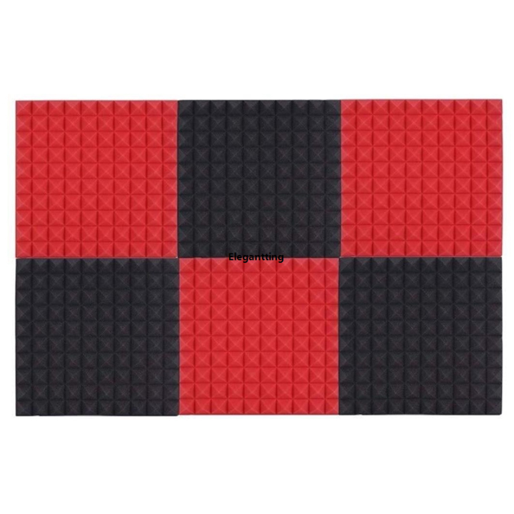 50X50X5 cm, brick sound insulation sheet with 6 acoustic foam panels ...
