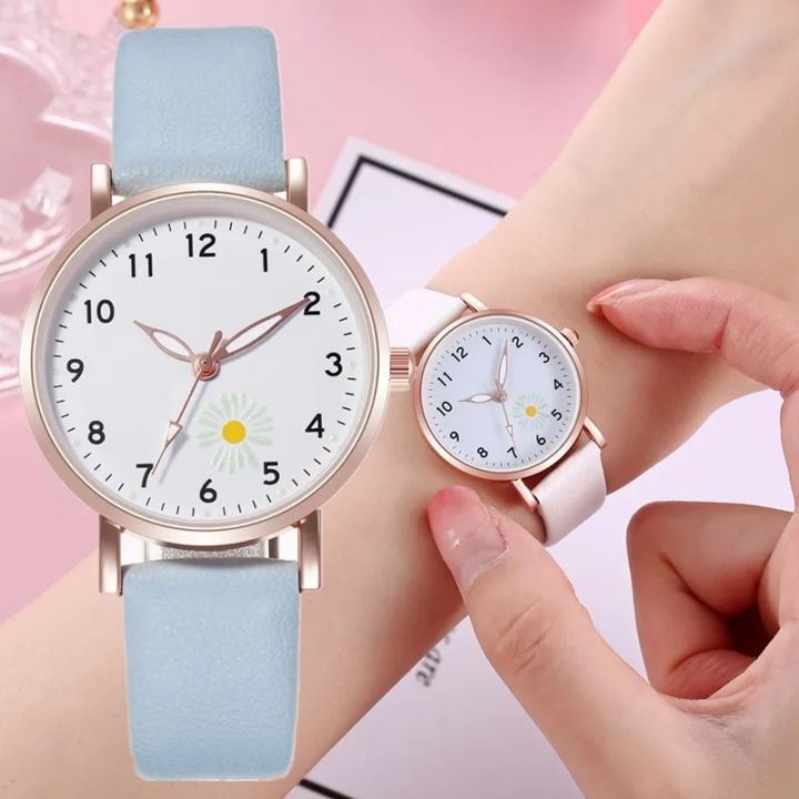 Women's Luminous Belt Watches Cute Little Fresh Luminous Watches ...