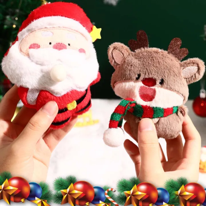 Creative Soft Christmas Key Ring Rabbit Christmas Tree Spitting Bubble ...