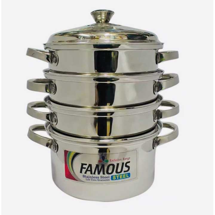 Famous Stainless Steel 3 Step Momo Cooking Pot | Daraz.com.np