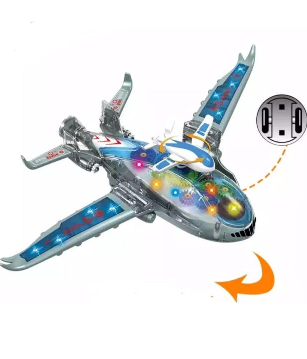Go Plane Aircraft Transparent Plane Bump Toys Big Size Fighter Plane 3D ...