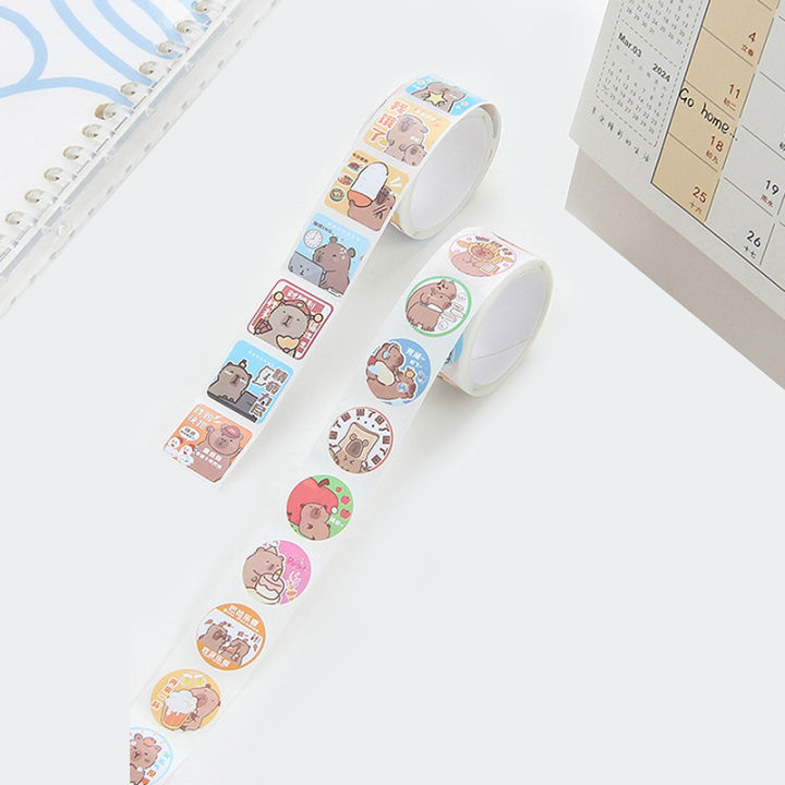 1 Roll Stickers Cartoon Capybara Graffiti Sticker For Water Bottle ...