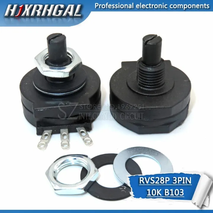 5 PCS Electric washing machine potentiometer stainless steel 28P-B103 ...