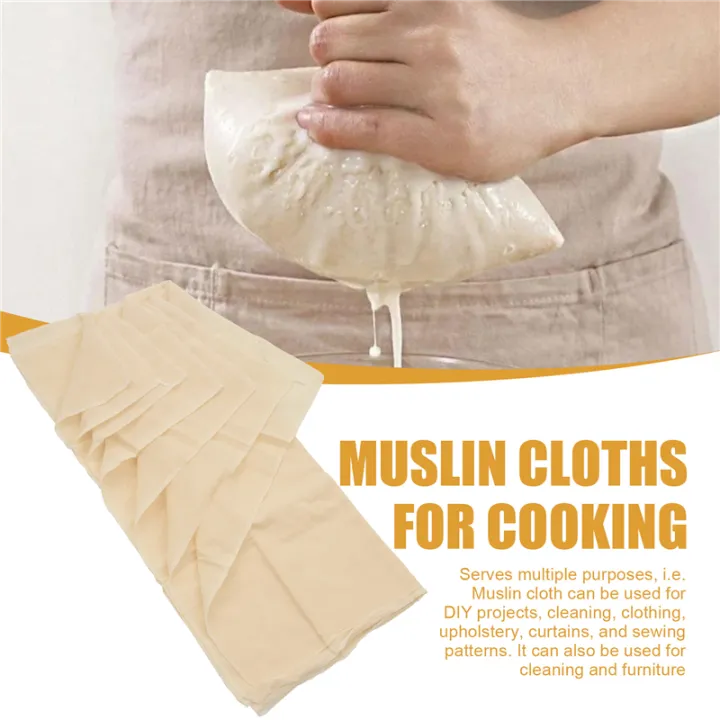 Nullmul Muslin Cloths for Cooking, Unbleached Cheese Cloths,Cotton ...
