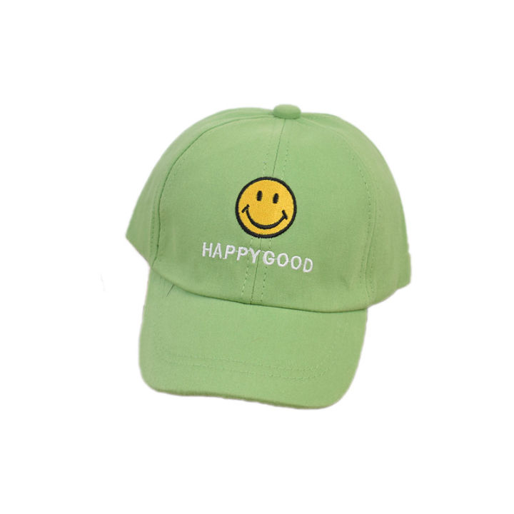 Spring and Autumn Baby Baseball Hat Tide Smiling Face Boys and Girls ...