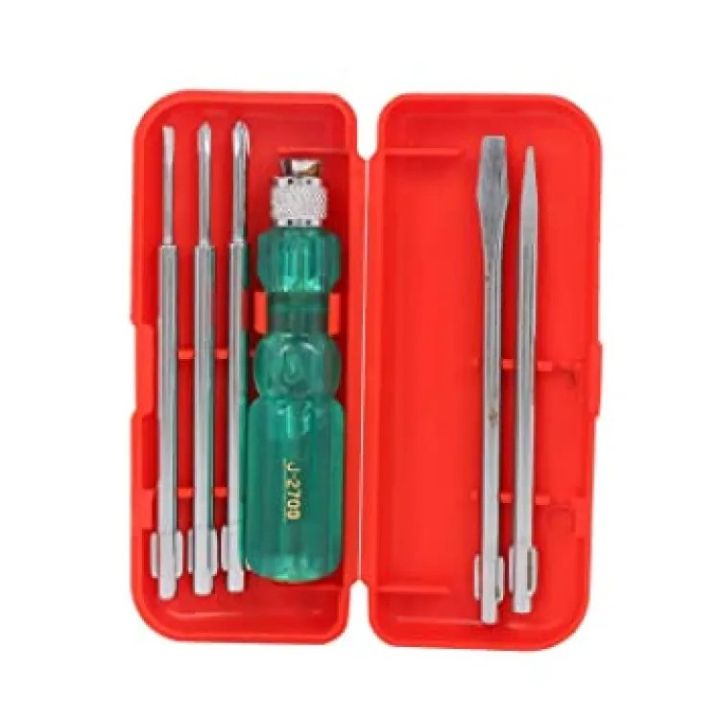 6 In 1 Multipurpose Screwdriver Set Johson With Neon Bulb Tester ...
