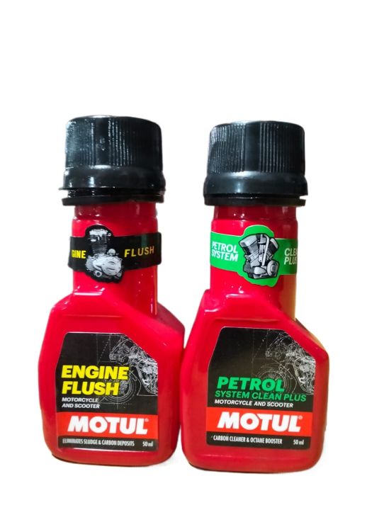 Motul Engine Flush 50 Mland Motul Petrol System Cleaner 50 ML COMBO ...