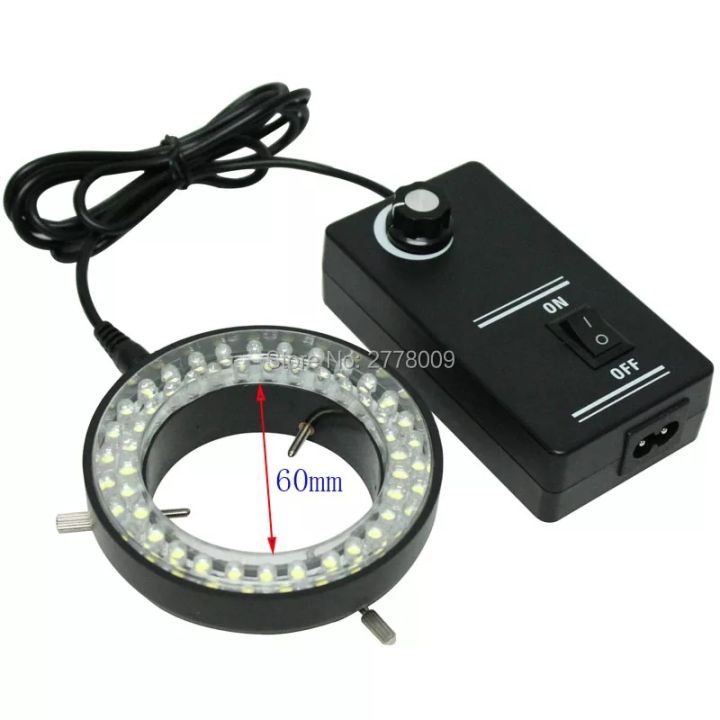 Microscope Lamp Light | Adjustable 60 LED Ring Light For Industry Video ...