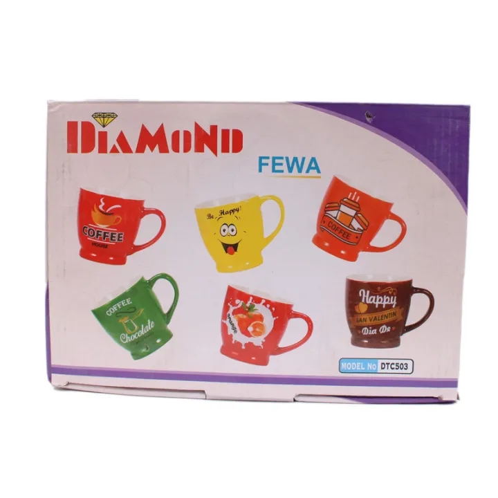Green Diamond Cup 6 Pcs | Daraz.com.np