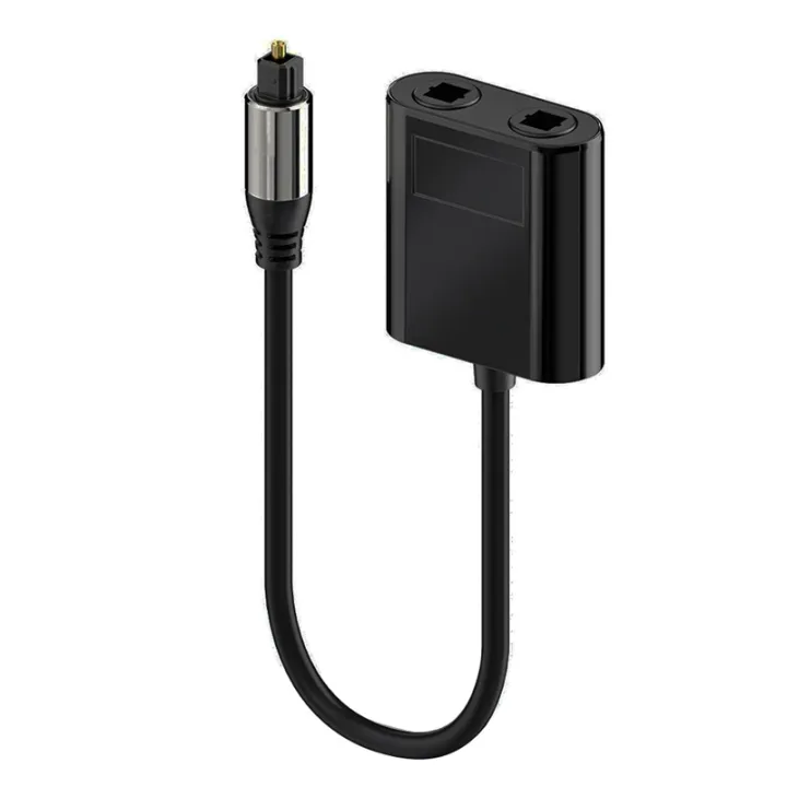 NAMUNY Optical Fiber Cable Splitter 2 in 1 Toslink Converter for HDTV ...