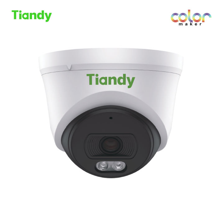 Tiandy 2MP Fixed Turret Camera Color Maker CC Camera POE Powered TC ...