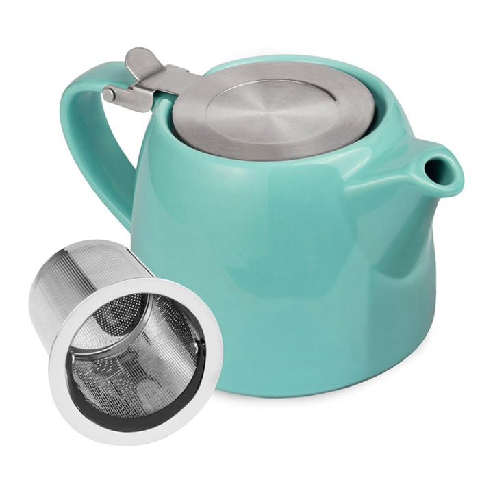 Ceramic Teapot with Tea Infuser Tea Pot for Loose Leaf Tea - 550ml / 18 ...