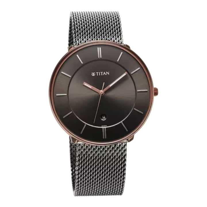 Titan Noir Anthracite Dial Watch For Men-1849Km01 | Daraz.com.np