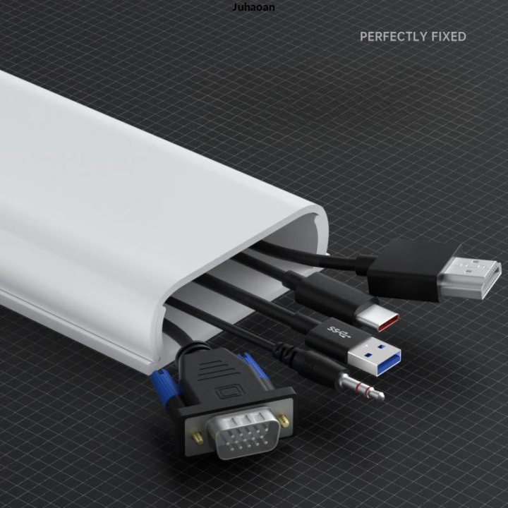 JuhaoanTV Cable Management Cord Hider Cord Organizer Raceway Kit Cord ...