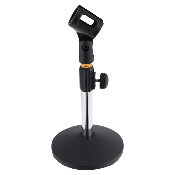 Spreeshop Desk Microphone Holder for Microphone Stand Metal Base ...