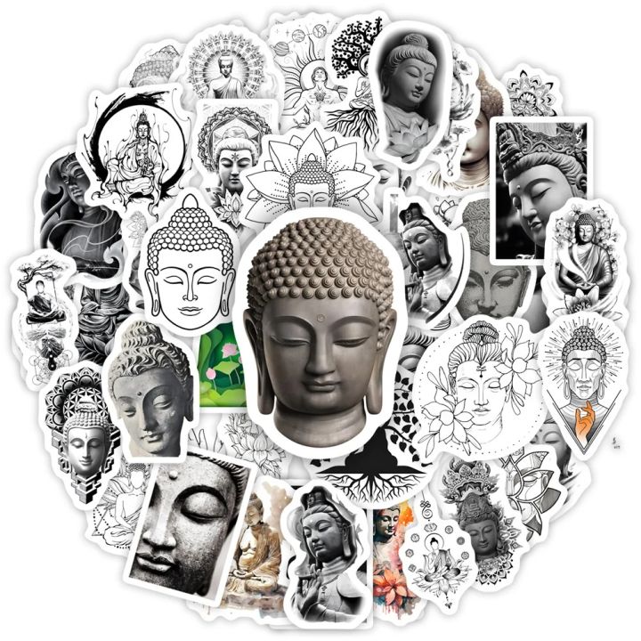 Artsy Home 25/50 Pcs Buddha Aesthetics Yoga Sakyamuni Bodhisattva ...