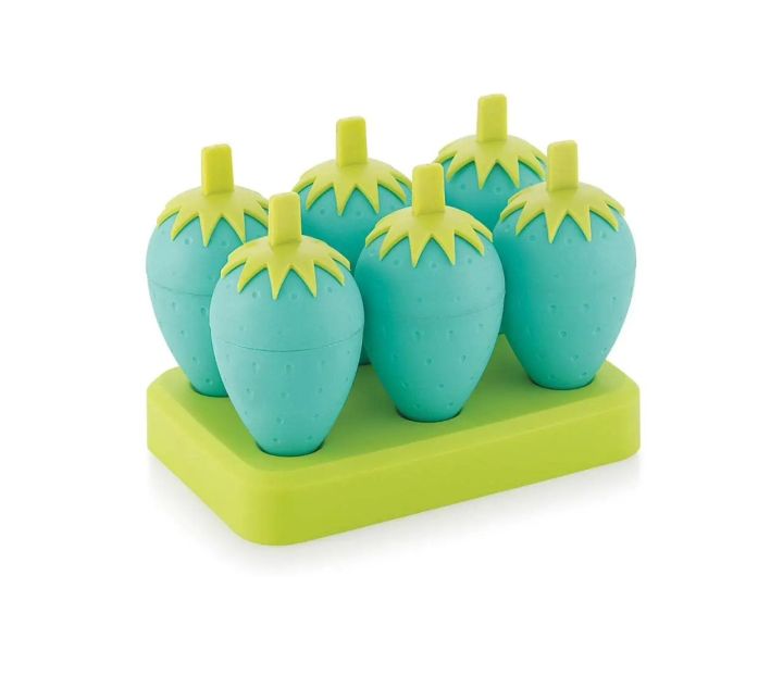 Plastic Ice Candy Maker Kulfi Maker Moulds Set With 6 Cups (Multicolour ...