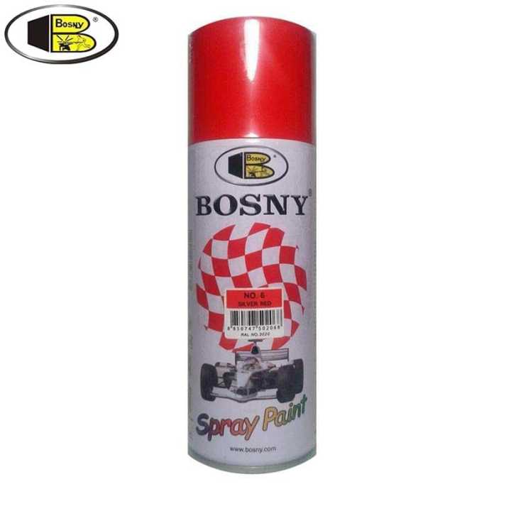 Spray Paint Silver Red 400 ml for Metal, Plastic, Wood, Wall, Car ...