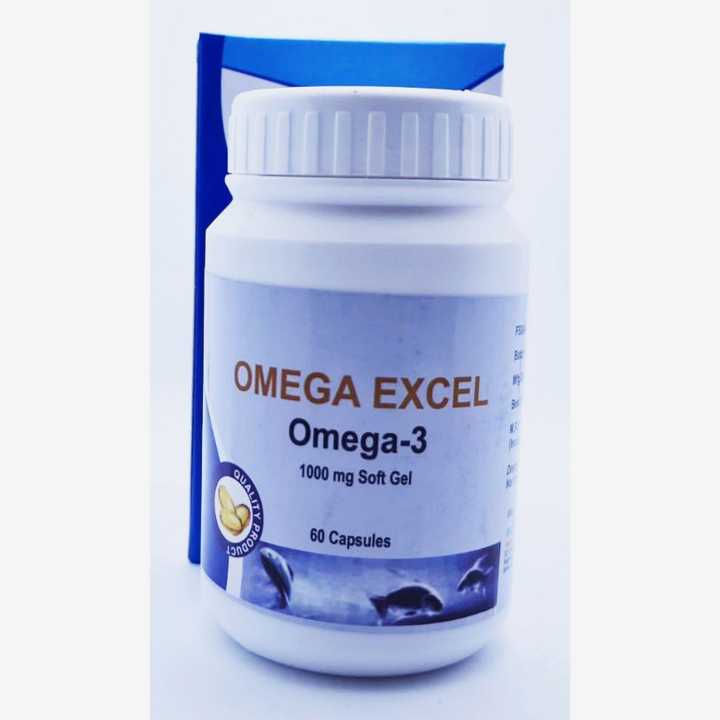 Omega Excel Omega-3 1000 mg Soft Gel Capsules 60's Bottle | Daraz.com.np