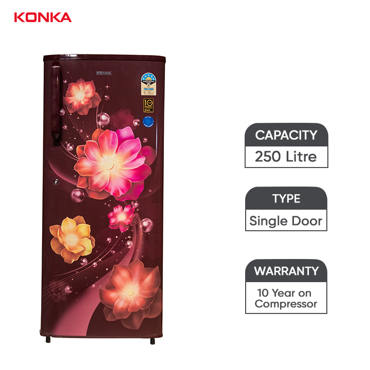 KONKA 250 Liters Refrigerator Single Door ( KRDF 250 GRF ) | Daraz.com.np