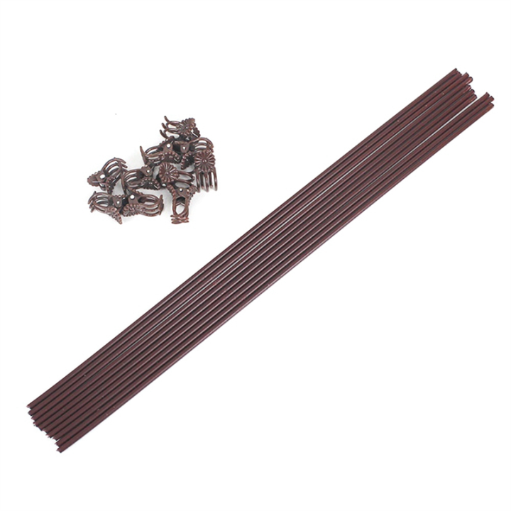 10 PCS Plant Supports for Indoor Plants with 10 Clips, 50cm Plant ...