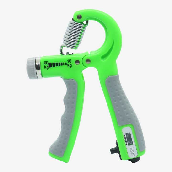Green Adjustable Hand Gripper with Counter Hand Strength Exercise (Upto ...