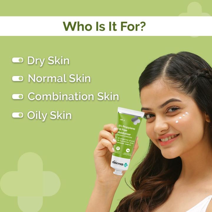 The Derma Co 5% Propylene Oil-Free Moisturizer with Propylene Glycol ...