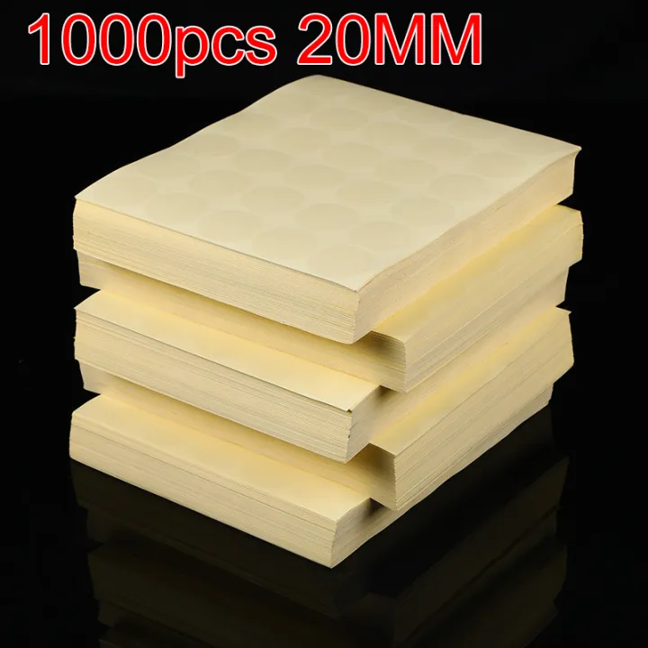 1000 20MM clear round sticker round transparent labels circle PVC ...