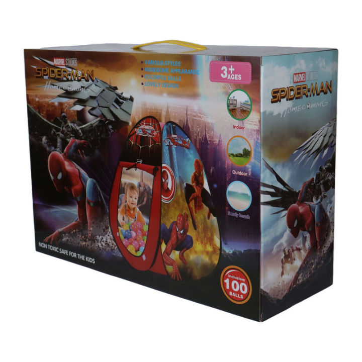 Marvel Spider-Man Play Tent With 100 Balls (J1035) | Daraz.com.np