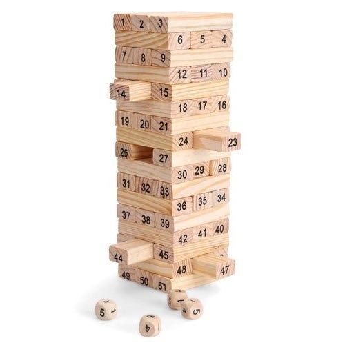 Big Jenga Number Wooden Blocks 54 Pieces | Daraz.com.np